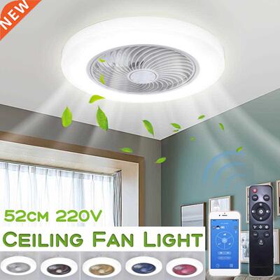 52cm Smart Ceiling Fan with Lights Adjustable Speed Remote C
