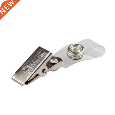 Transparent ID Badge Holder Lanyard Key Card Holder Metal Ba