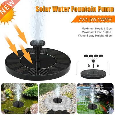 Solar Water Fountain Pump With 6 Nozzles Solar Powered