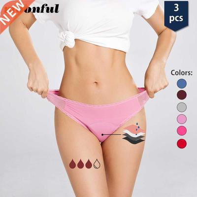 Pcs/Set Absorbent Menstrual Panties Women Bamboo Fiber Peri