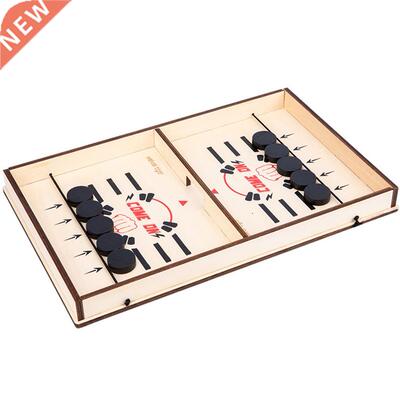 Board Game Table Hockey Board-Game Set Wooden Fast Sling