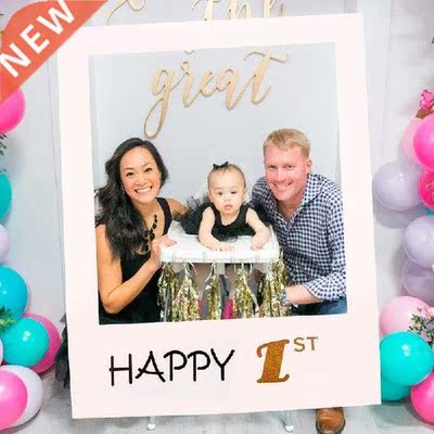 1Pcs Party Paper Frame Camer Props Happy Birthday