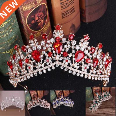 Mamojko Cubic Zircon Bride Tiara Zirconia Crown CZ Diadema B