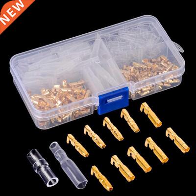 120pcs Bullet Crmp Termnal Connector 3.5mm Male & Female