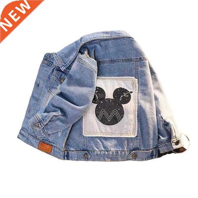 Mickey Denim Jacket For Boys Faion Coats Children Clothing