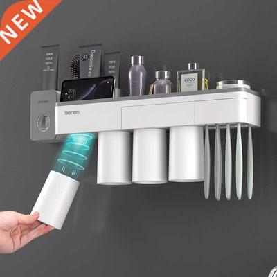 Mgnetic dsorption Toothbrush Holder Inverted Cup Wll Moun