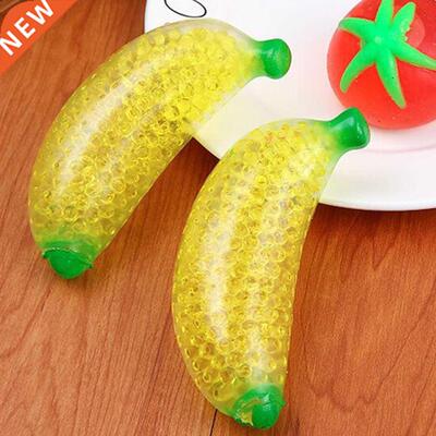 Spongy Banana Bead Sss Ball Toy Squeezable Soft Fruit Shape
