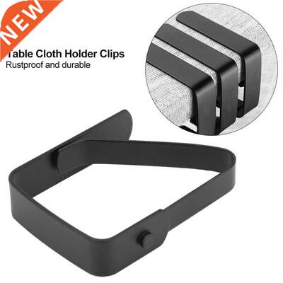 8 Pack Stainless Steel Tablecloth Clips Black Picnic Tablecl