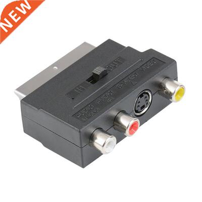 RGB Scart to 3 RCA S-Vdeo Adapter Composte RCA SVHS AV TV