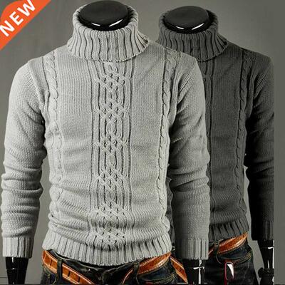 Warm Turtleneck Sweater Men Pull Homme Casual Pullovers Mal