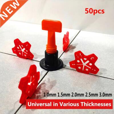 50pcs Tile Leveling System Five Size in One Removable Wall T