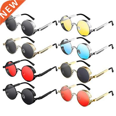 Fashion Steampunk Sunglasses UV400 High Quality Colored Lens