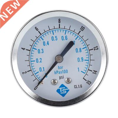 0-15psi 0-1bar/kpa*100 Pressure Gauge 1/4 NPT Back Mount 62