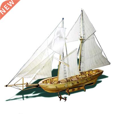KKMOON DIY Ship Assembly Model Kits Wooden Sailing Boat