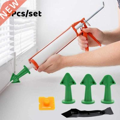 5Pc Caulking Nozzle Applicator Finishing Tool Spatula Plasti