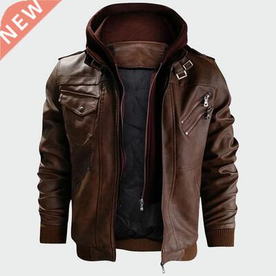 Men's Leather Jackets Autumn New Casual Motorcycle PU Jacket