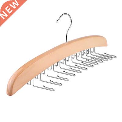 24 Hooks Wooden Tie Hange ack Hol Ion Tie Belt Hanging