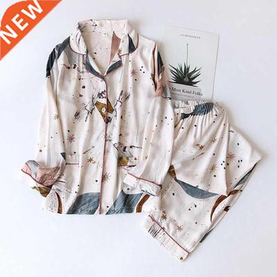 Spring / Summer 2021 New 100% viscose long-sleeved trousers