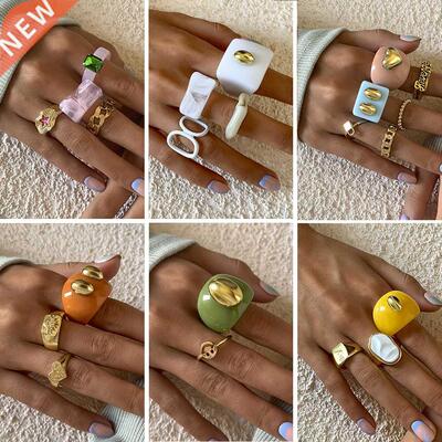 Cosysail New Ins Aesthetic Colorful Transparent Resin Acryli