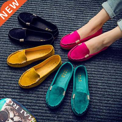Women Flats shoes Loers Candy Color Slip on Flat Shoes a