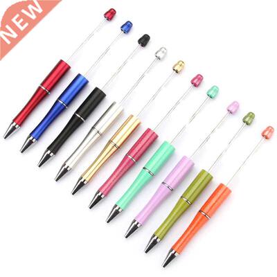 10Pcs/Lot Plastic Beadable Pen Bead Pens Ballpoint Pen Gift