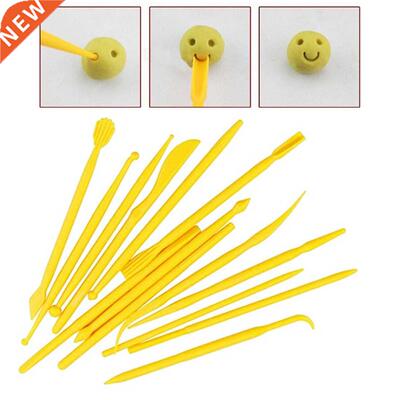 Plastic Clay Sculpting 14Pcs/Set Wax Carving Pottery Tools C
