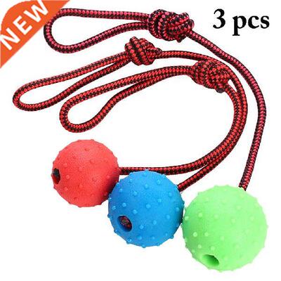 3pcs Resistant To Bite Bone Dog Puppy Molars Rubber Ball