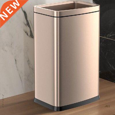 Stainless Steel Kitchen Trash Can Bedroom Garbage Large