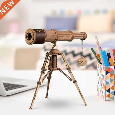 314pcs Telescopic Monocular Telescope Wooden Model
