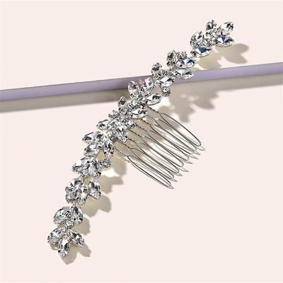 Simple Hair Combs Hair Accessories For Women Bride Rhineston