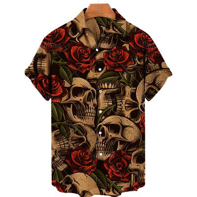 Hawaiian men's casual short sleeve shirt夏威夷男休闲短袖