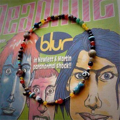 乐队主唱同款项链damon猴面金牙定情信物嬉皮风格珠链