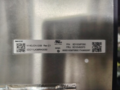 X1 Carbon2021 Gen9/10 R140NW4D R0屏幕 N140JCN-GS9 5D10V82370
