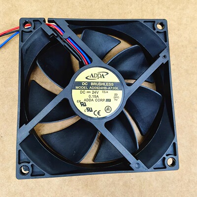 全新ADDA AD0924HB-A72GL 24V 0.15A 9225 9.2CM 3线报警功能风扇