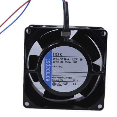 ebm德国8124K/G 24v 5W热电赛默飞世尔i系列全金属风扇100907-00