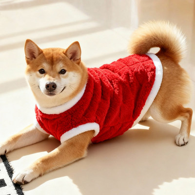 狗衣服冬季保暖柯基柴犬背心
