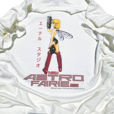 小领口！astro fairies anime white tee天体仙女日系穿搭短袖T恤