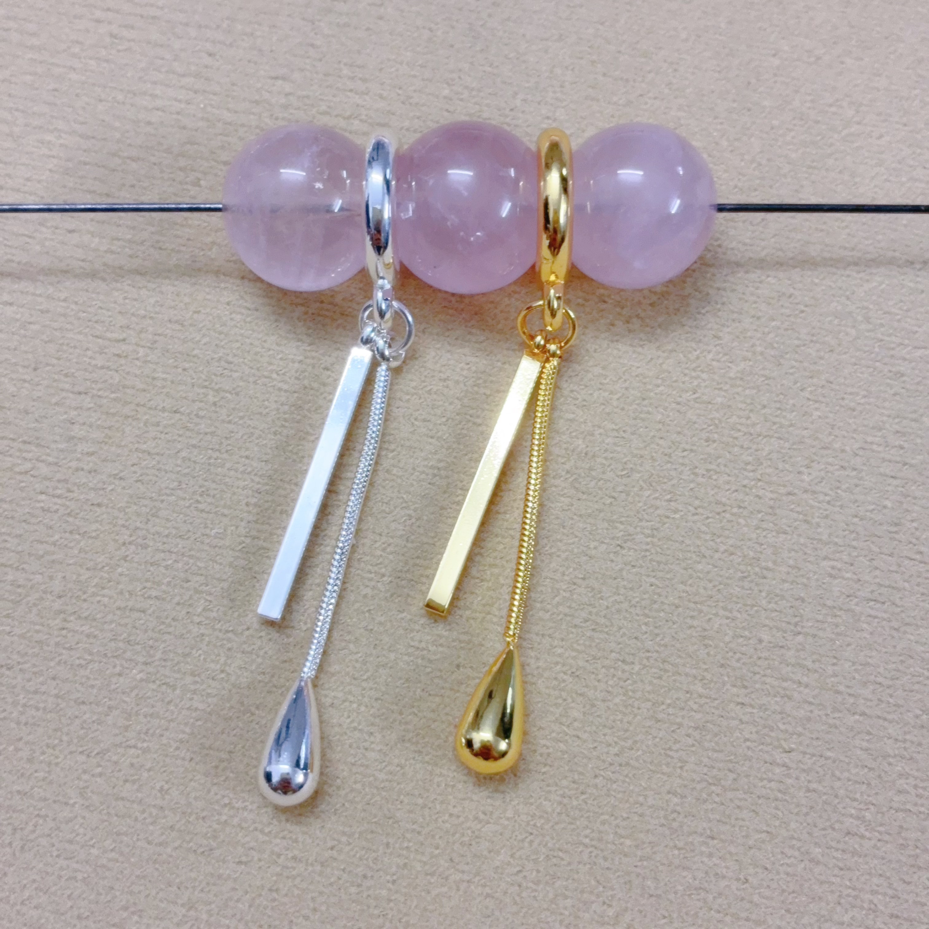 316钛钢精抛光真空镀金色银色钛钢链条流苏隔珠手工材料diy饰品