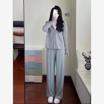 冰丝防晒衣休闲运动套装