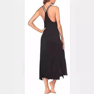 dress short soft Womens loose hollow deep I-shaped clothes