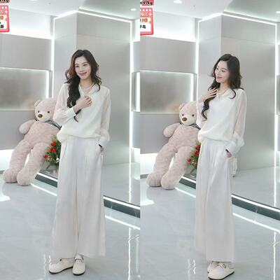 【来了就好】SC06102093术玫-国风时尚阔腿休闲裤