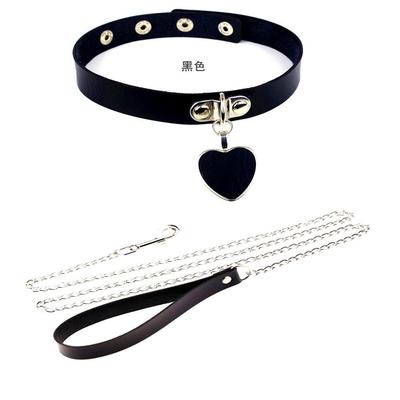 rope traction slave dog collar neck necklace flirting