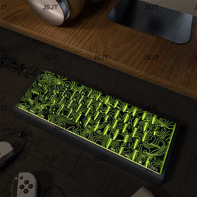 等高线3.0pbt线条字符侧刻透光键帽适配wooting60/ND63/美加狮68