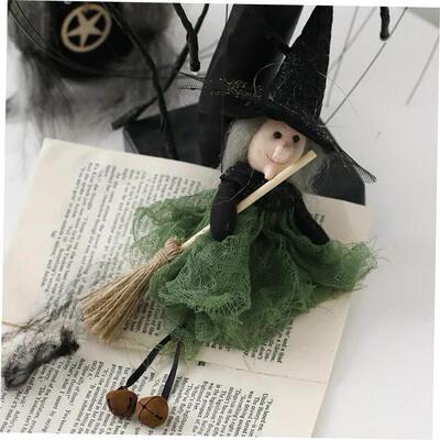 Halloween Ghost Festival Witch Figurine Hanging Doll DIY Dec