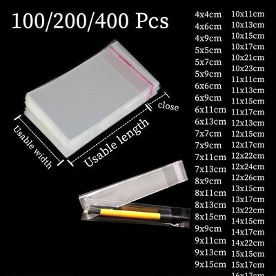 OPP self sealing transparent plastic bag, cellophane, self-a