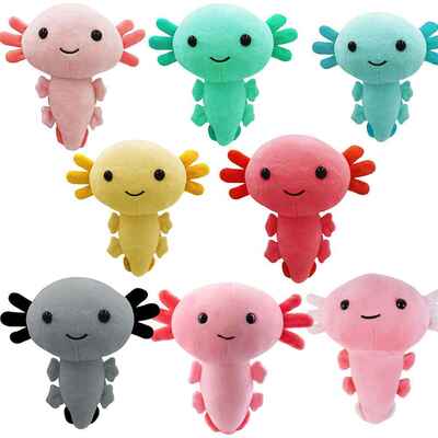 跨境热销6色 蝾螈毛绒玩具公仔Axolotl鱼型可爱卡通娃娃大量