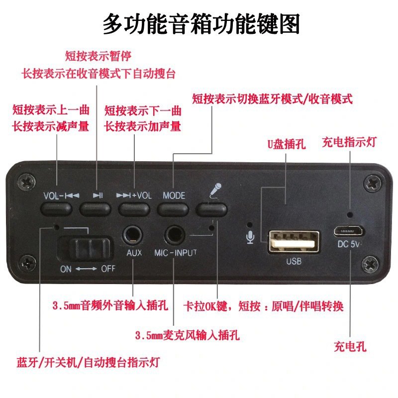 KingNeed木质无线蓝牙音箱多功能低音炮家用音响跨境电商爆款S409