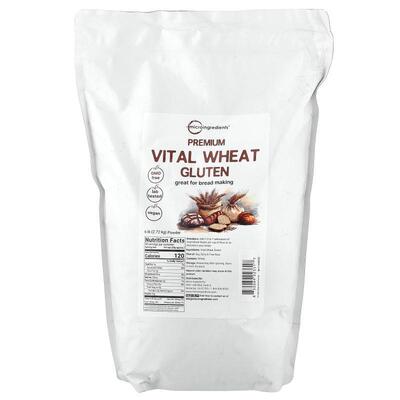 Micro Ingredients,Premium Vital Wheat Gluten Powder, 6 lb (2