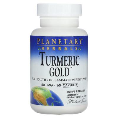 Planetary Herbals,Turmeric Gold™，500 毫克，60 粒胶囊