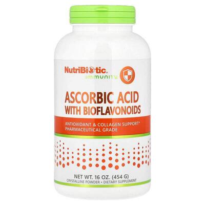NutriBiotic,Immunity，含生物类黄酮的抗坏血酸，结晶粉末，16 4